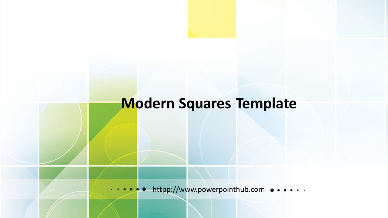 ฟรีเทมเพลต | Free Powerpoint Template – Modern Squares Template ...