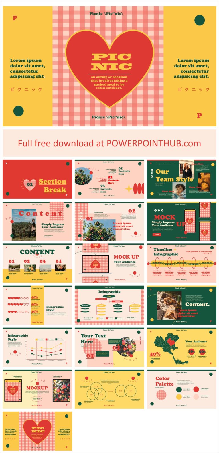 Picnic PowerPoint Template - Powerpoint Hub