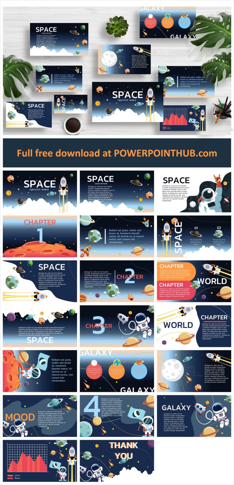 Space PowerPoint Template - Powerpoint Hub