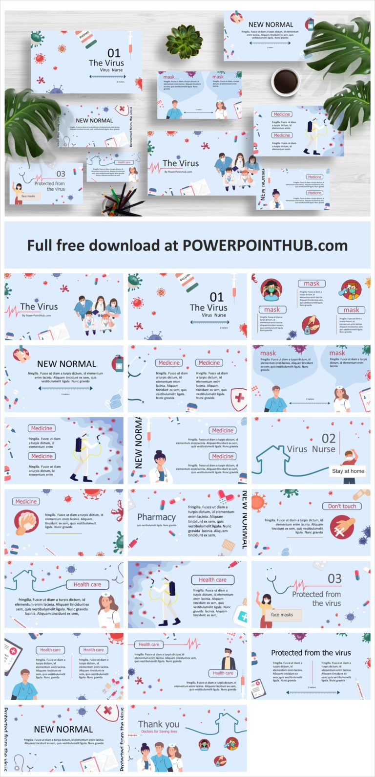 The Virus PowerPoint Template - Powerpoint Hub