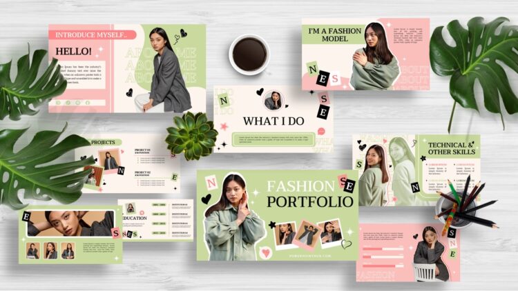 Fashion Portfolio Presentation Template - Free Download for PowerPoint, Canva, Google Slides ...